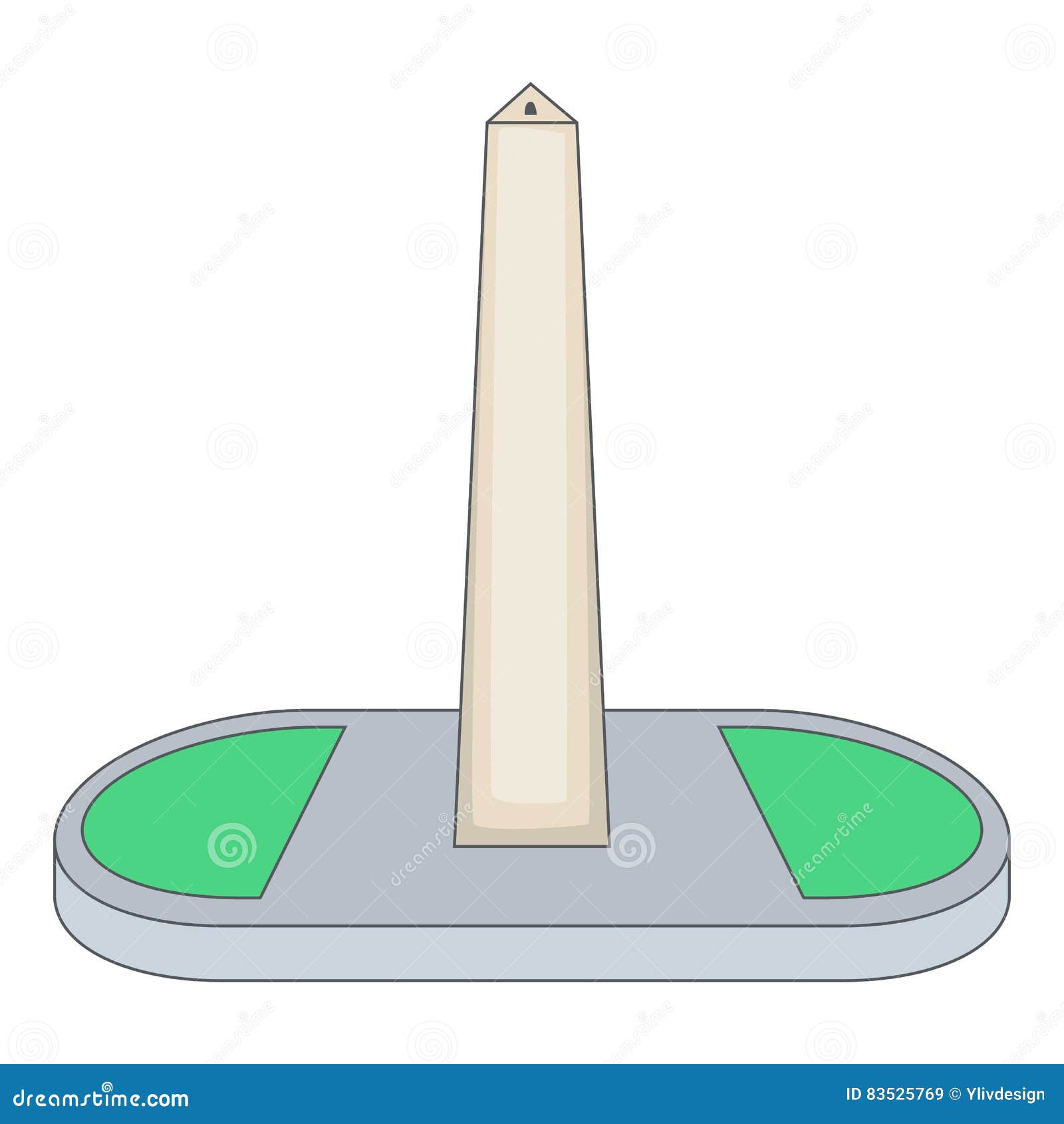 Obelisco of Buenos Aires, Argentina Icon Stock Vector - Illustration of ...