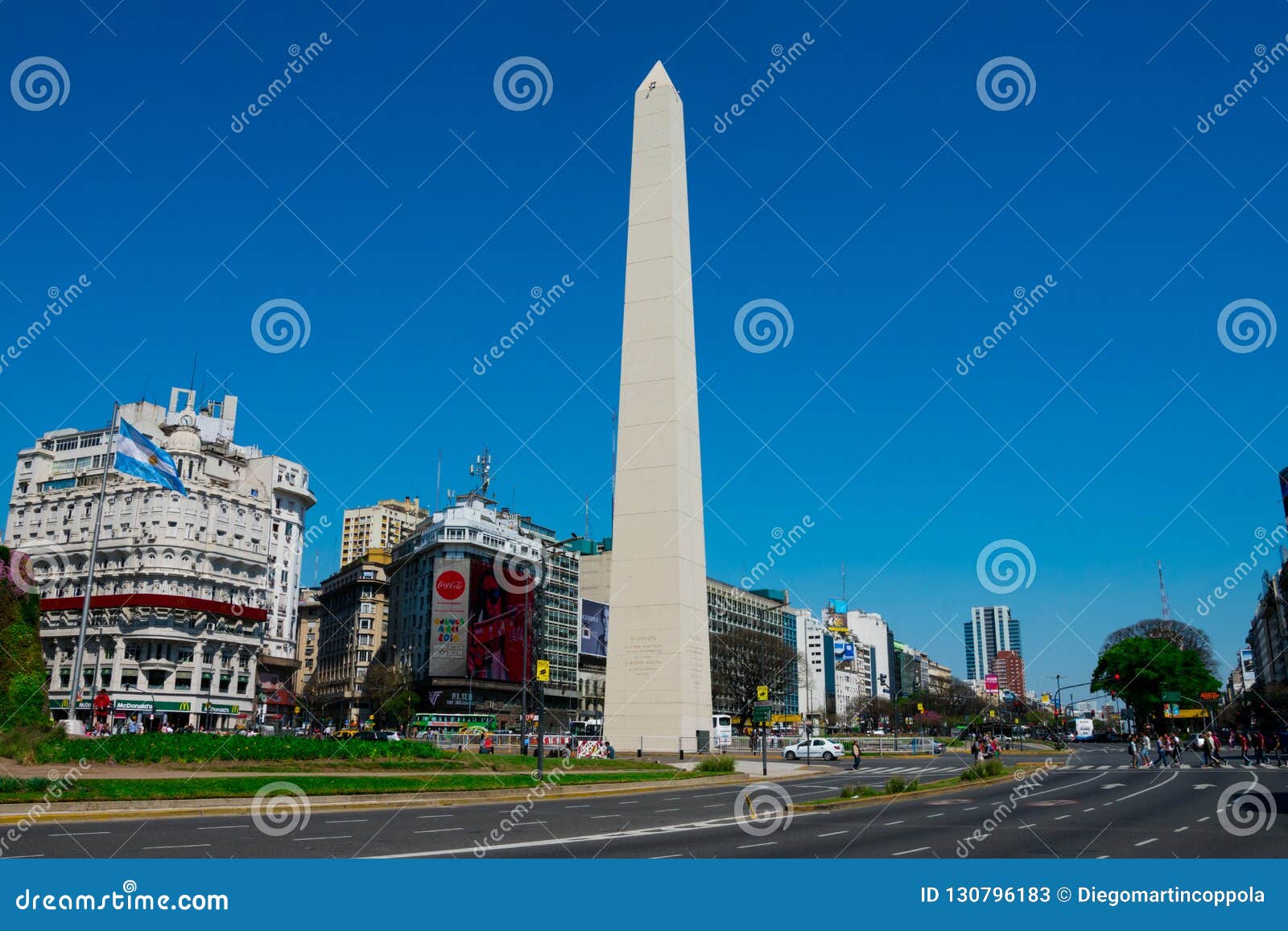 Obelisco Del El Obelisco De Buenos Aires Foto De Archivo Editorial