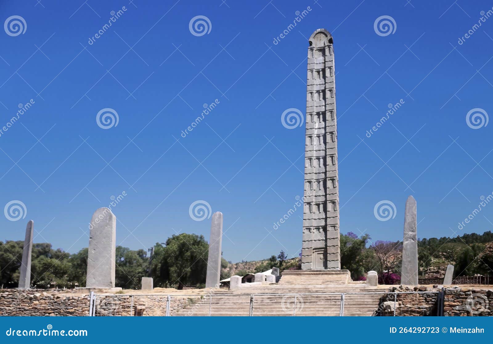 The Obelisk in Axum, Ethiopia Stock Image - Image of nature, historic ...