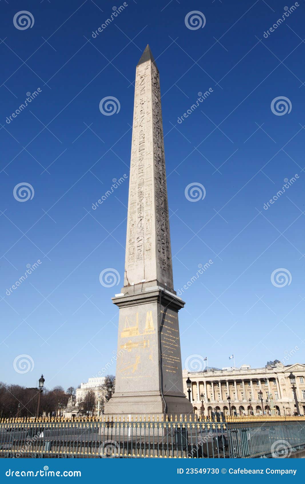 Obelisk at the Concorde in Paris France Stock Photo - Image of ...