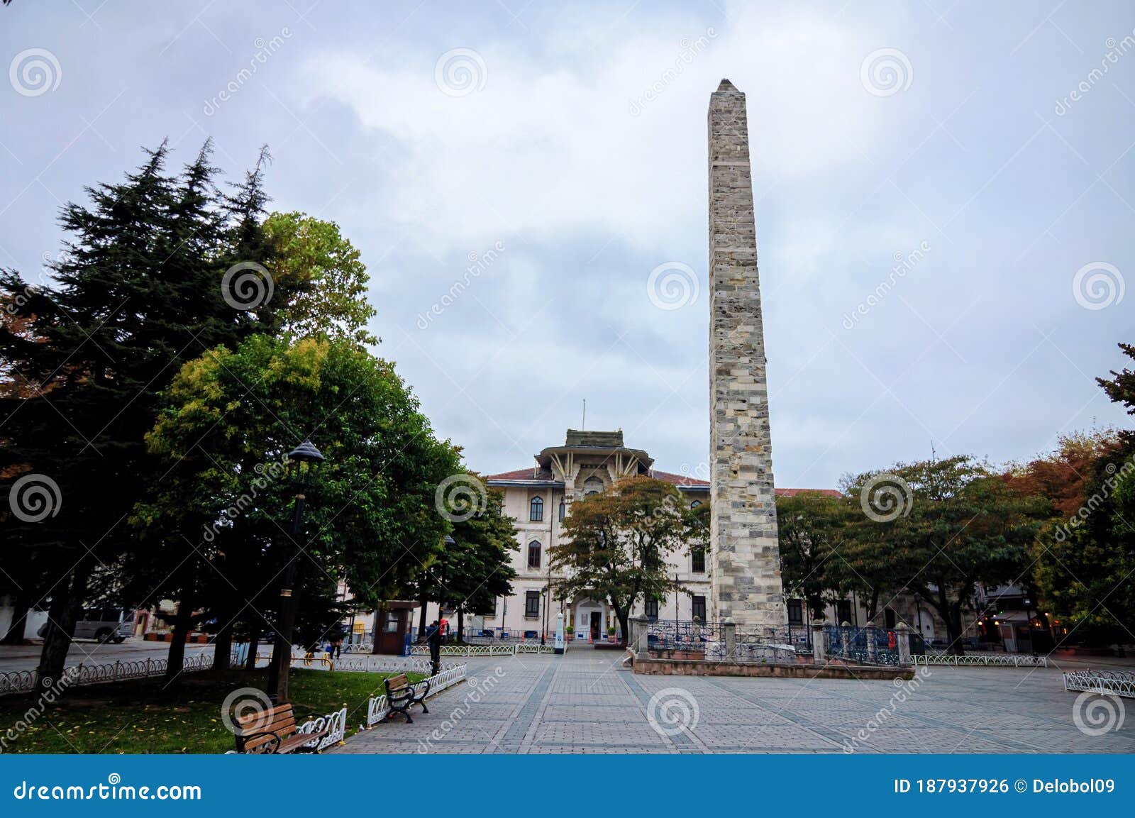 The Obelisk of Constantine is a Landmark in Istanbul Stock Photo ...