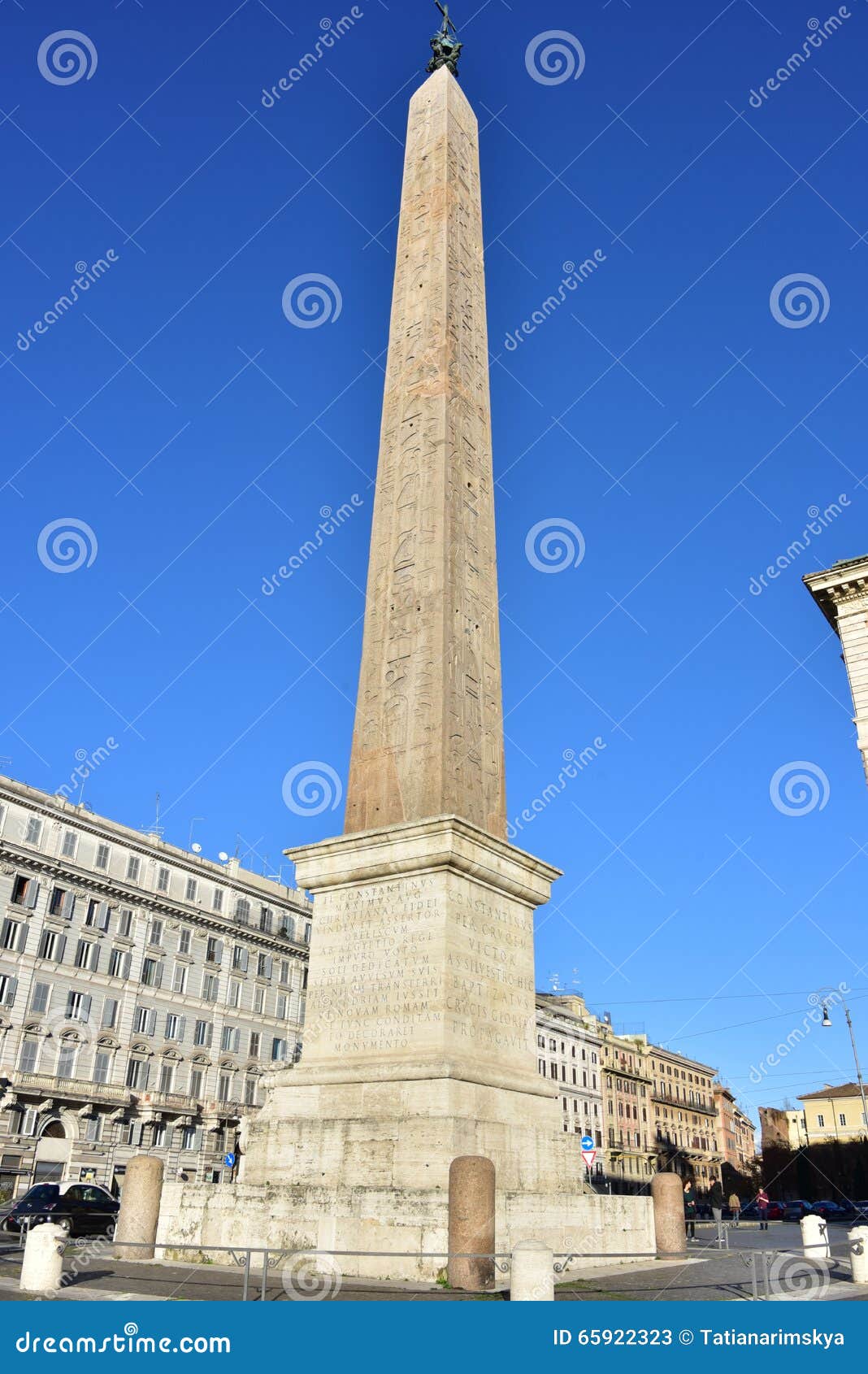 Obelisk in Front of St. John Lateran ArchBasilica in Rome Stock Image ...