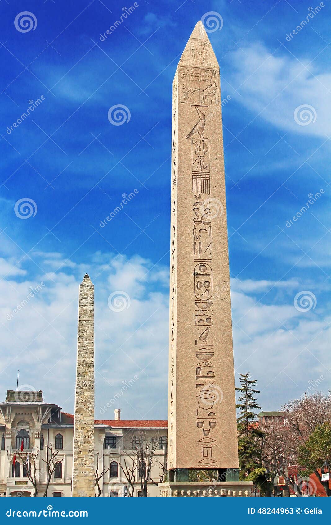 Obelisk at Hippodrome in Istanbul, Turkey Stock Image - Image of ...