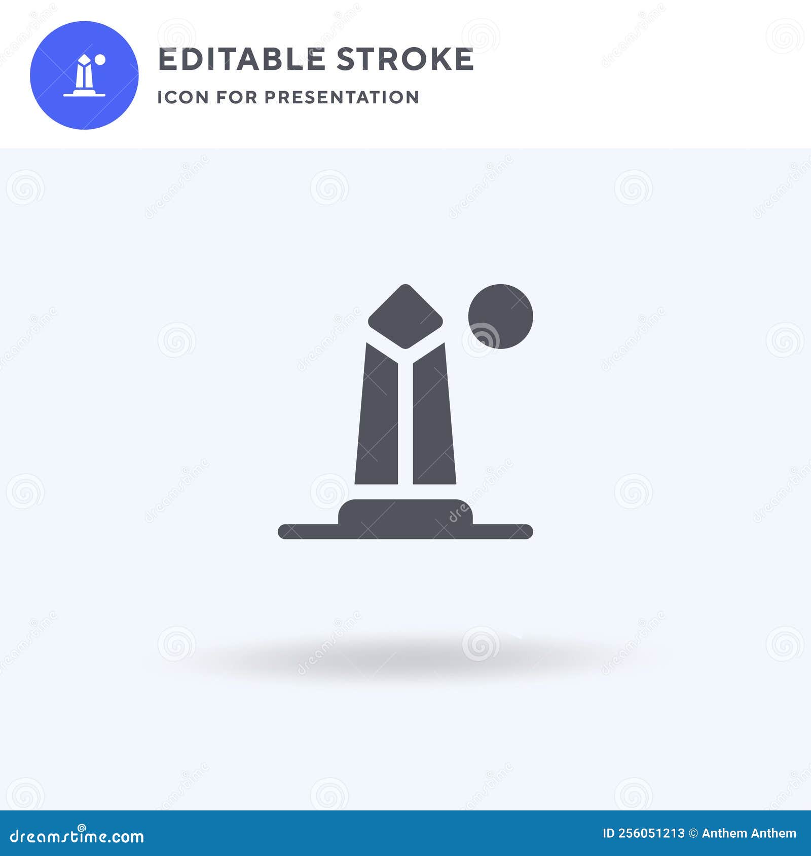 Obelisk Icon Vector, Filled Flat Sign, Solid Pictogram Isolated on ...