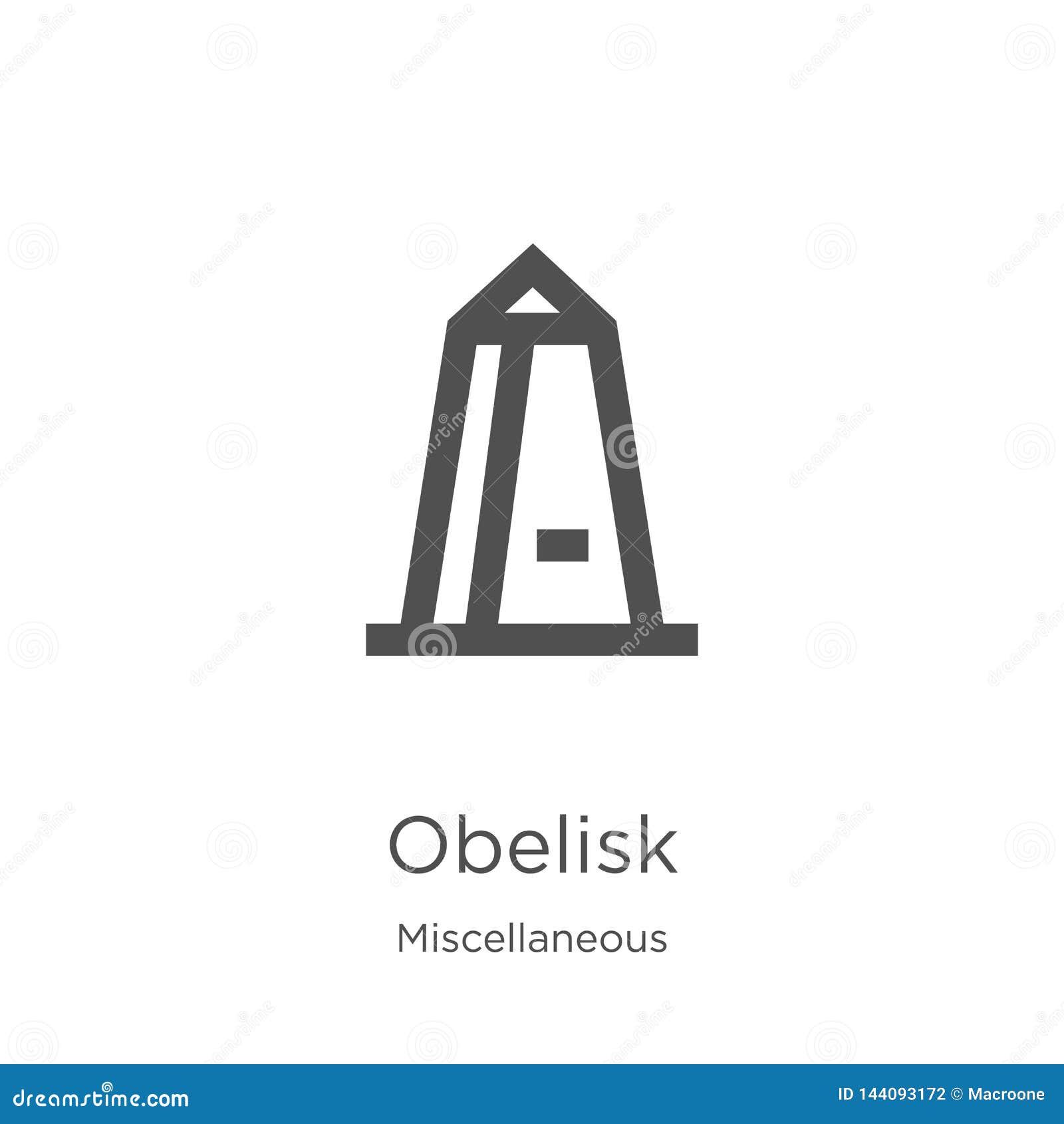 Obelisk Icon Vector Sign And Symbol Isolated On White Background ...
