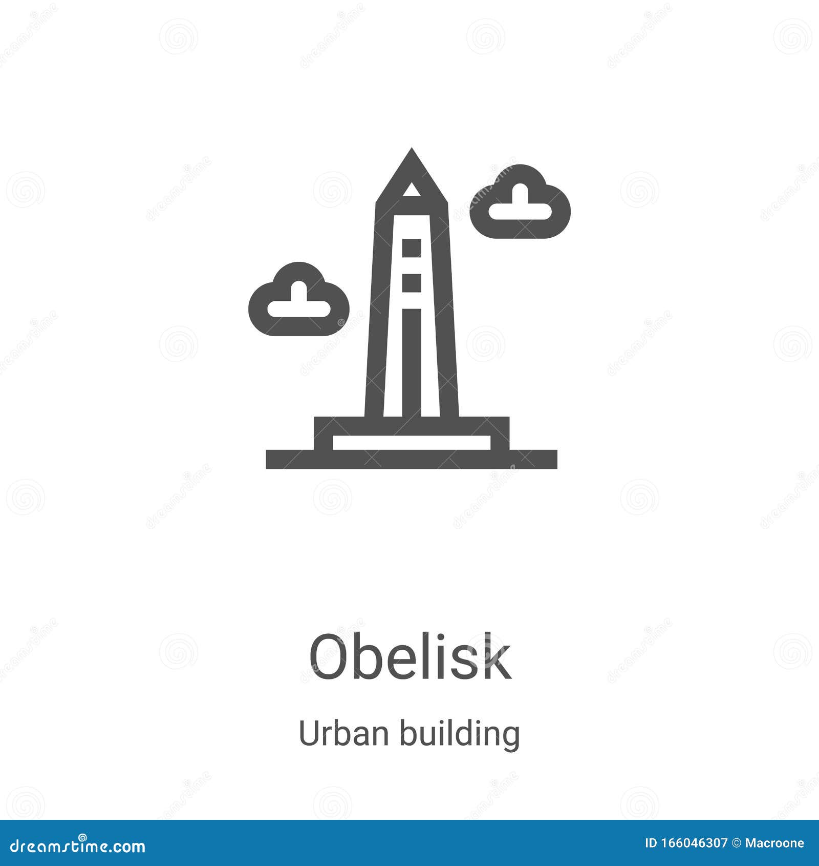 Obelisk Icon Vector from Urban Building Collection. Thin Line Obelisk ...