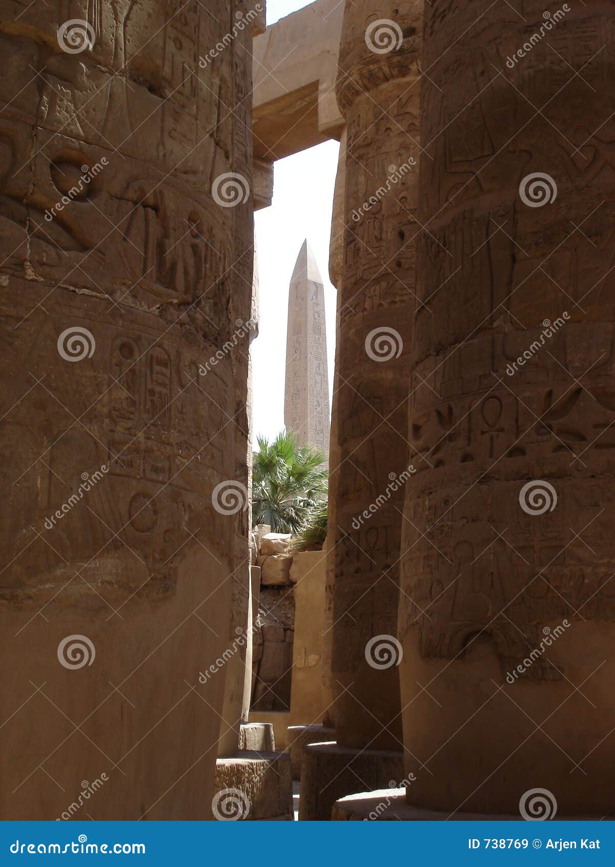 Obelisk at karnak temple stock image. Image of buliding - 738769