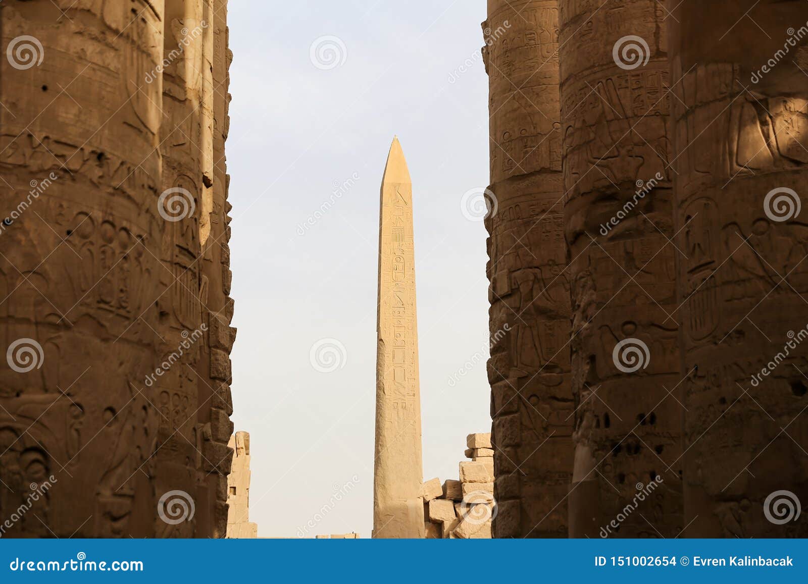Obelisk in Karnak Temple, Luxor, Egypt Stock Photo - Image of history ...