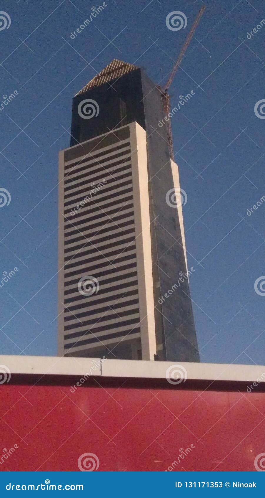 Obelisk like skyscraper stock image. Image of dubai - 131171353