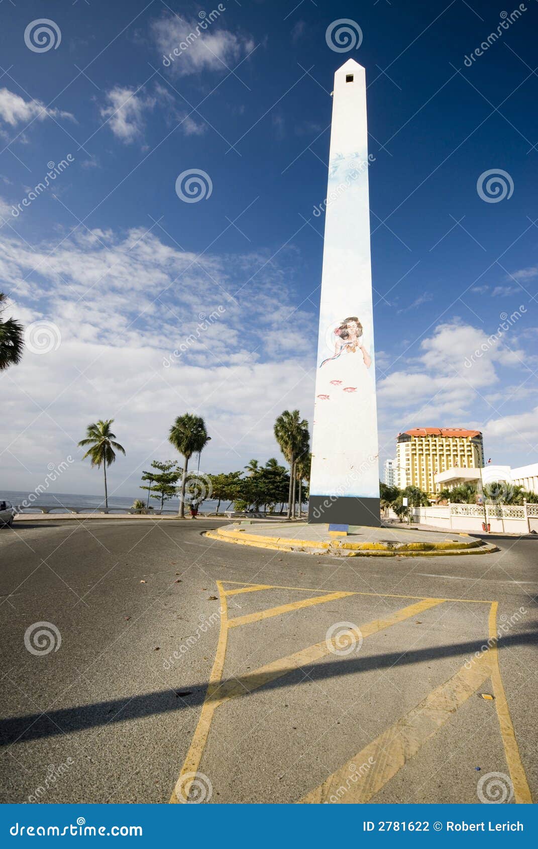 Obelisk santo domingo stock photo. Image of highway, benches - 2781622