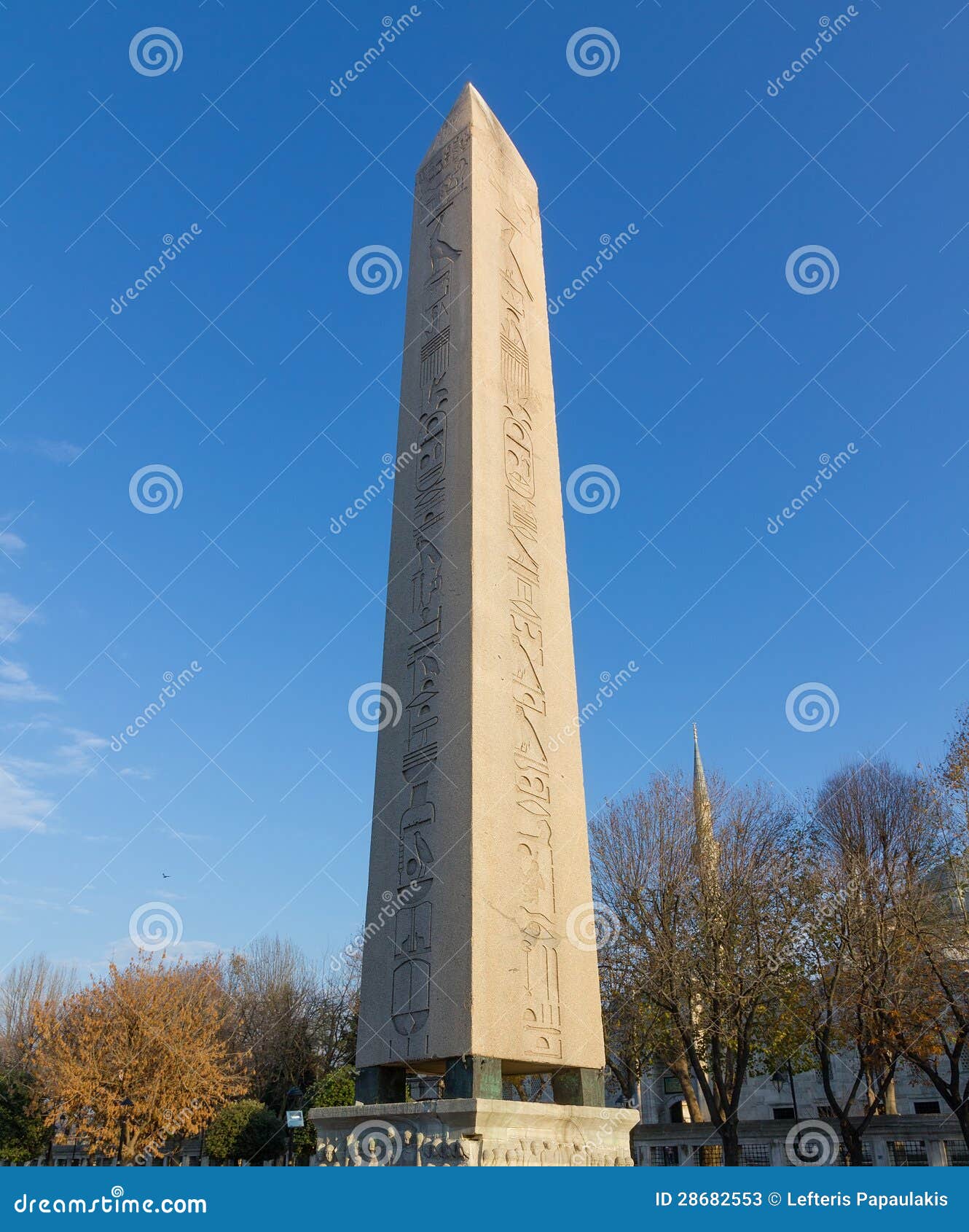 Obelisk of Theodosius, Istanbul, Turkey Stock Image - Image of historic ...
