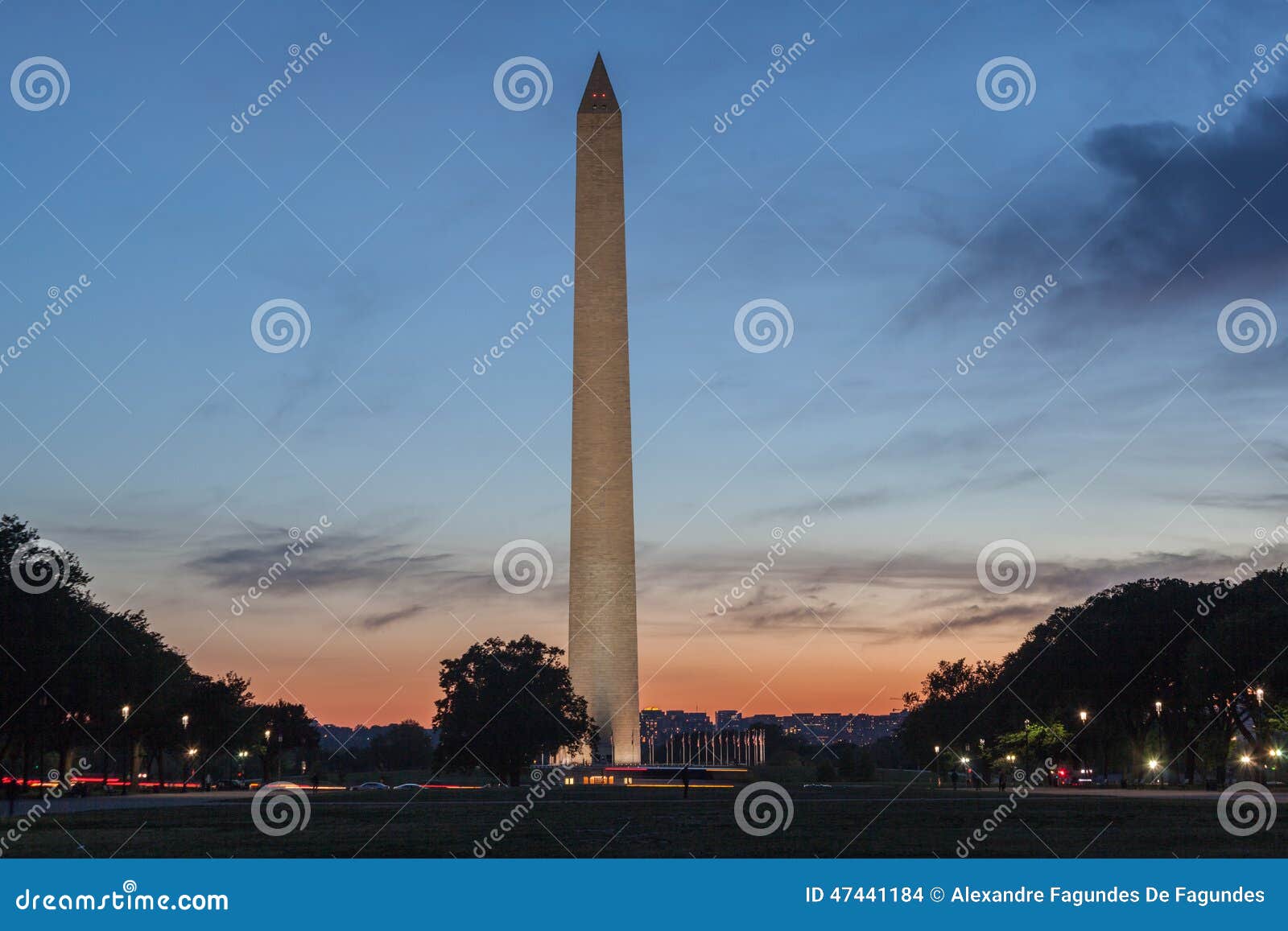 Obelisk Washington DC Night Stock Photo - Image of mall, states: 47441184