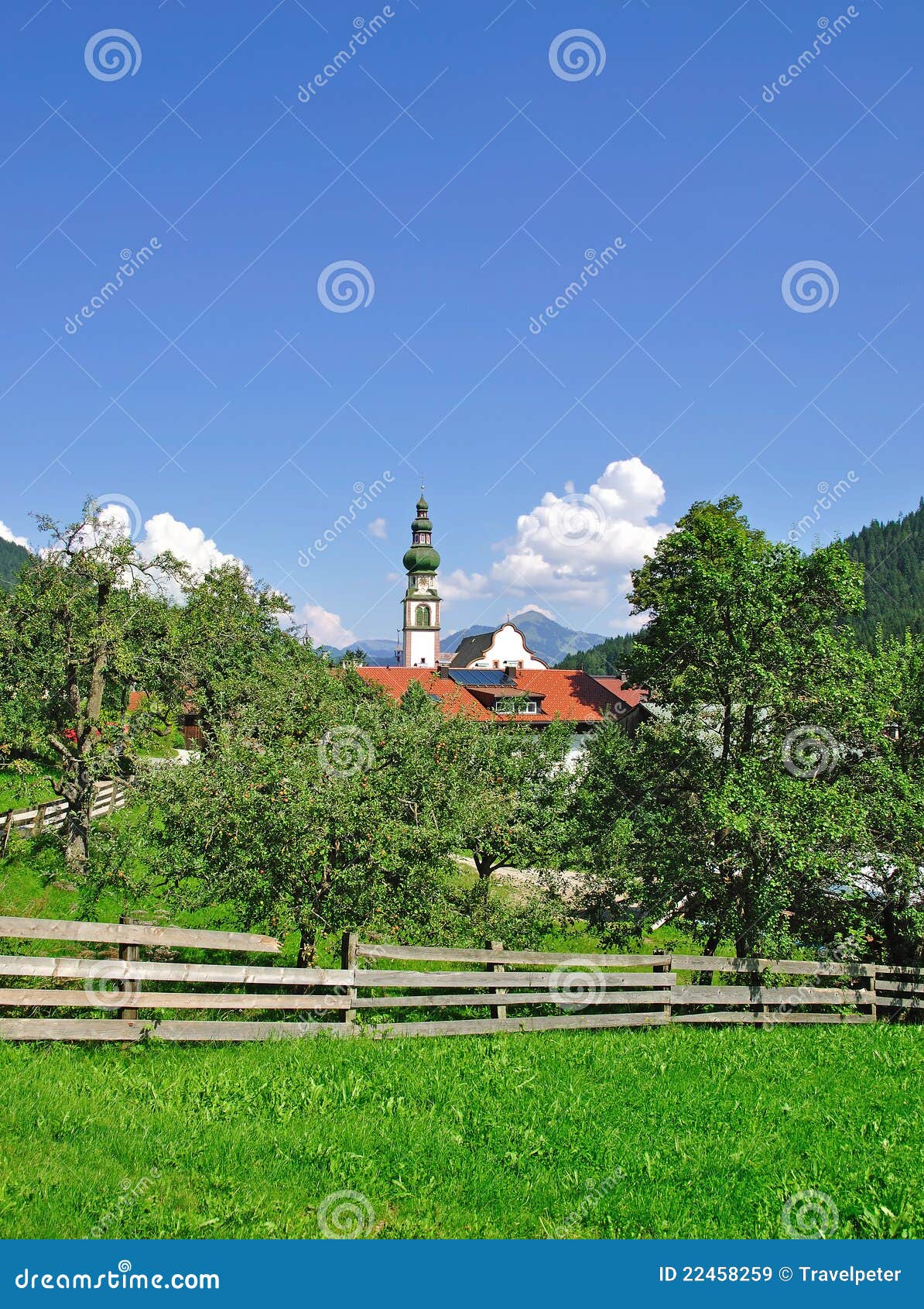 Oberau,Tyrol stock image. Image of landscape, alps, nature - 22458259