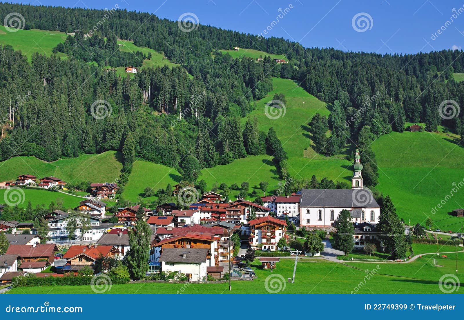 Oberau, Wildschonau, El Tirol, Austria Imagen de archivo - Imagen de ...