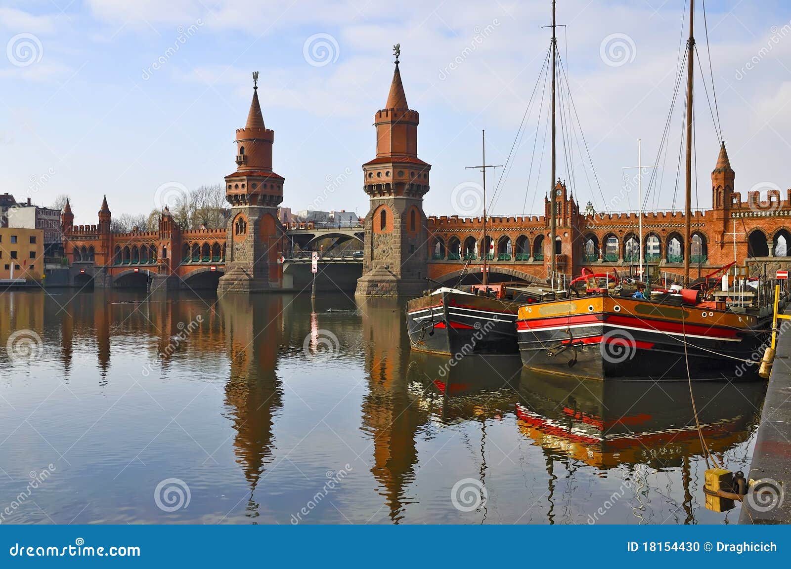 Oberbaum Bridge In Berlin Royalty-Free Stock Photo | CartoonDealer.com ...