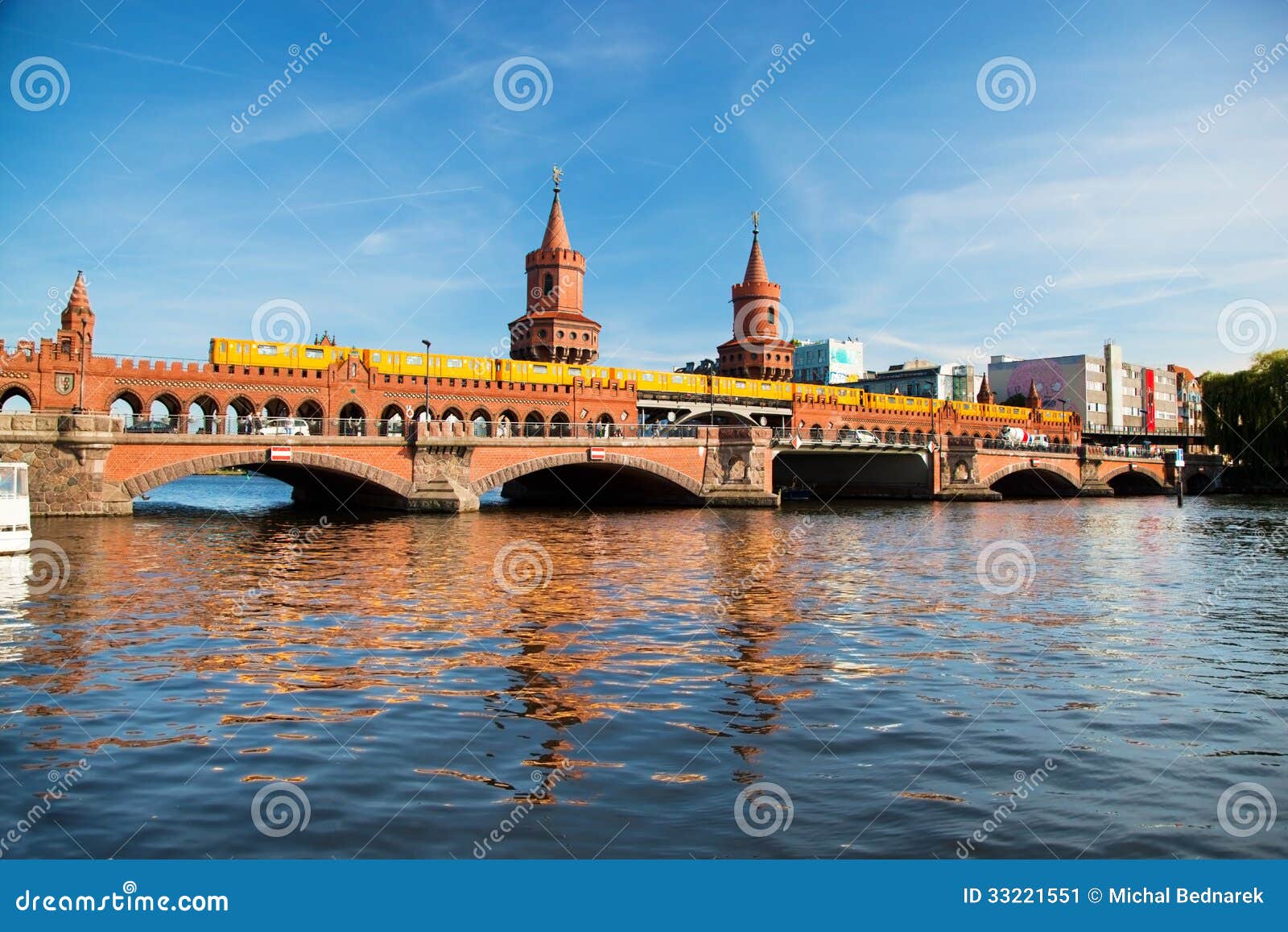 The Oberbaum Bridge in Berlin, Germany Stock Image - Image of summer ...