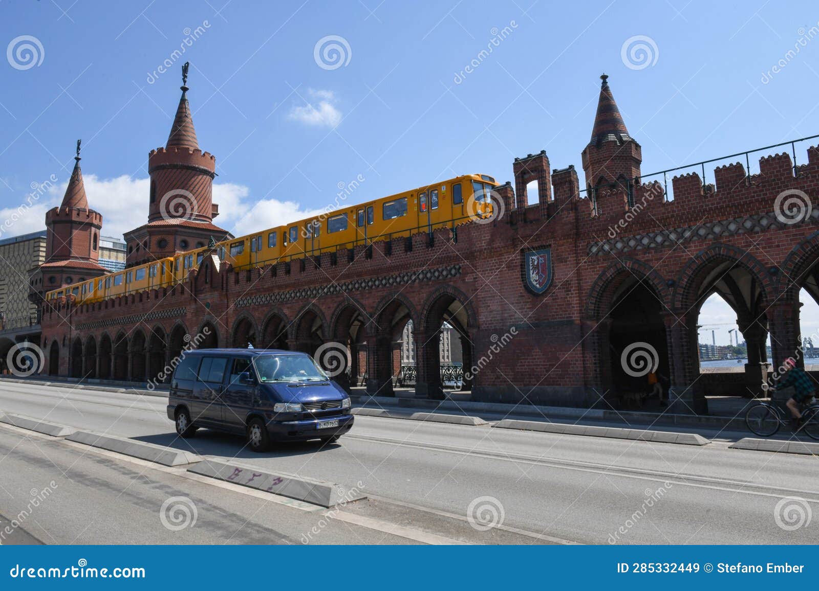 Oberbaum Bridge at Berlin on Germany Editorial Stock Image - Image of ...