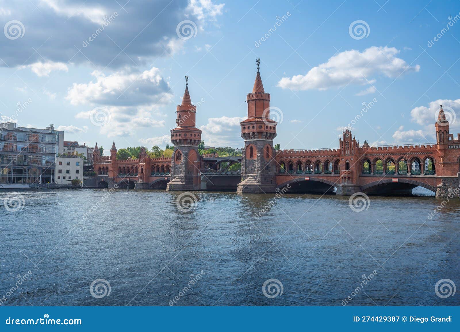 Oberbaum Bridge (Oberbaumbrucke) - Berlin, Germany Stock Image - Image ...