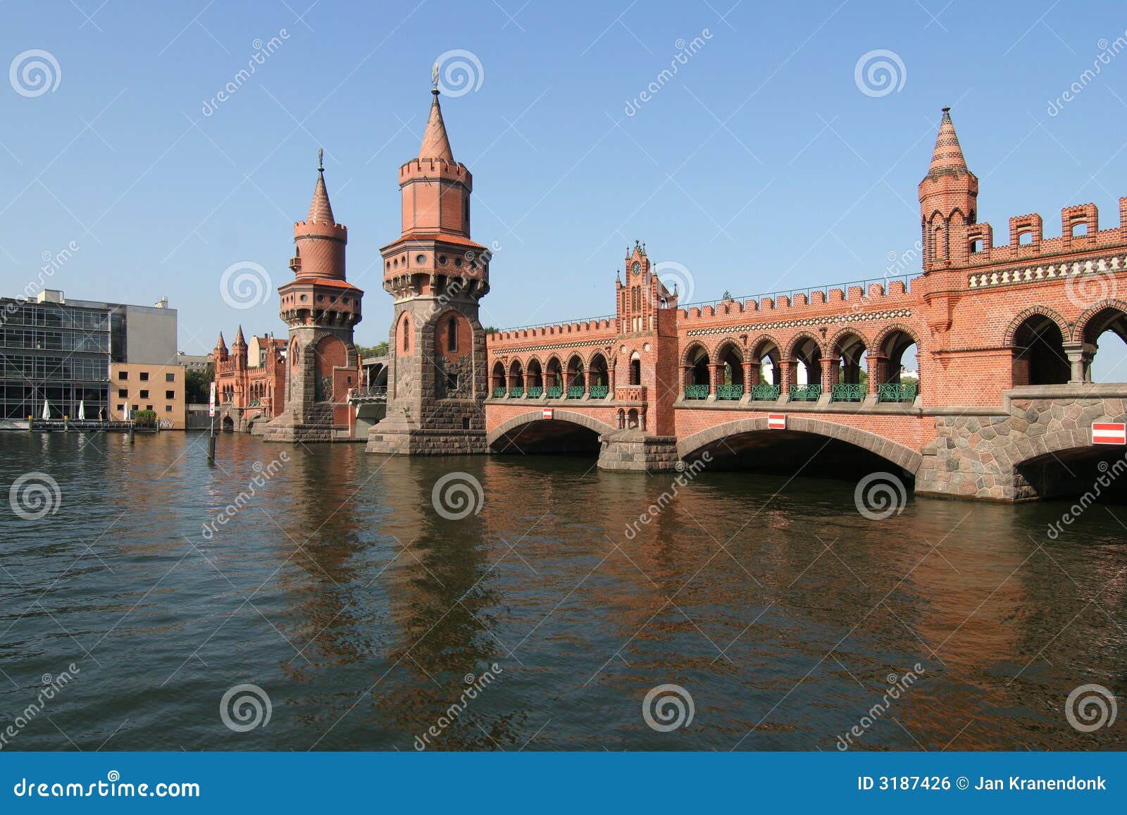 Oberbaumbrucke Berlin stock photo. Image of tourism, spree - 3187426