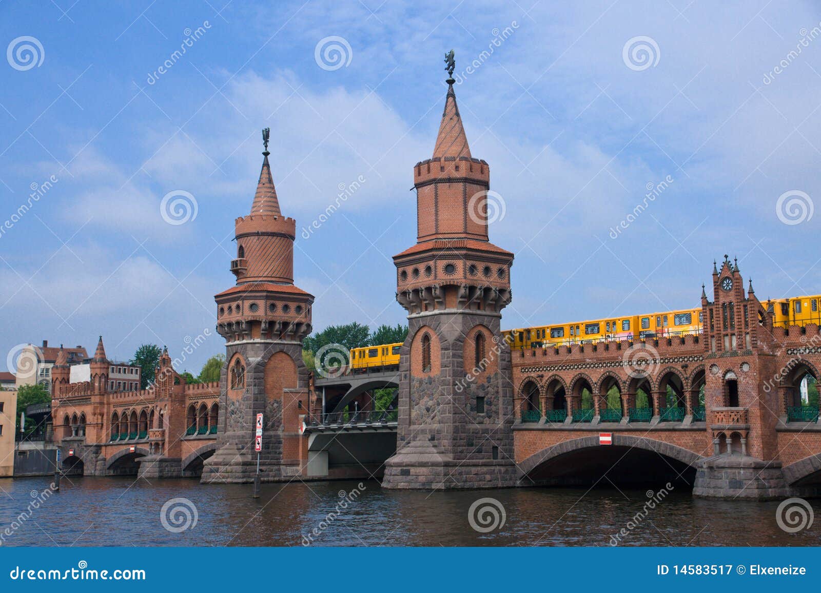 Oberbaumbruecke in Berlin stock image. Image of tourist - 14583517