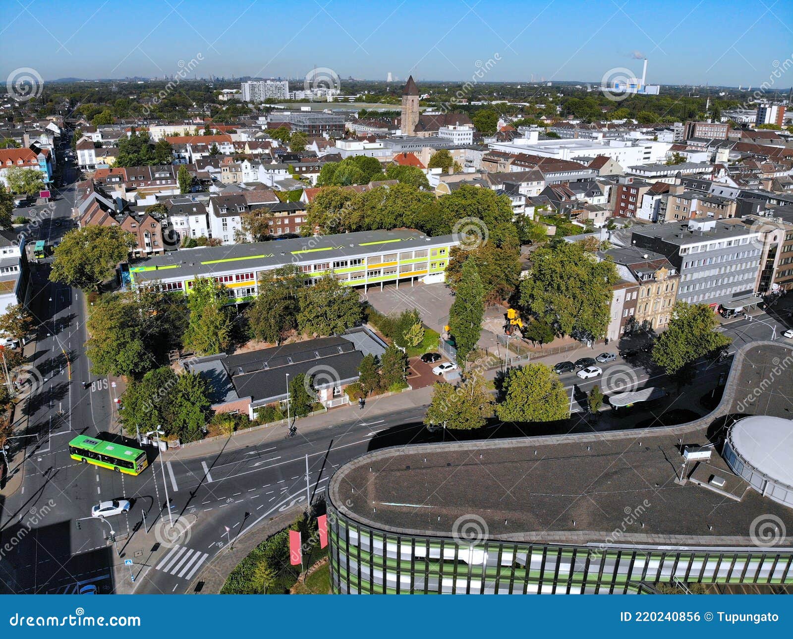 Oberhausen city in Germany stock photo. Image of city - 220240856