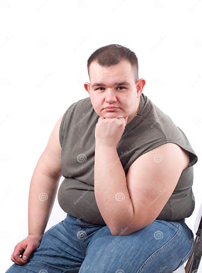Obese man stock photo. Image of head, powerful, calm, healthy - 5422686