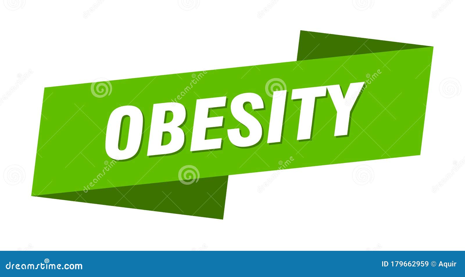 Obesity Banner Template. Obesity Ribbon Label Stock Vector ...