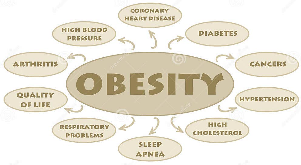 Obesity stock illustration. Illustration of cancer, diabetes - 35158928