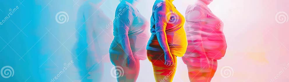 Obesity and Health Concerns Visualized with Bold Abstract Patterns ...