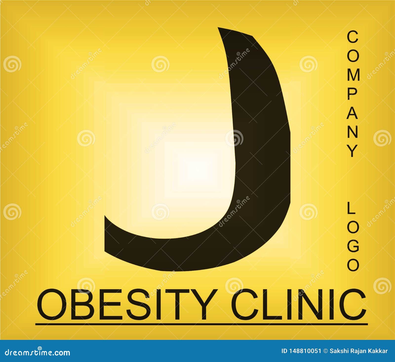 Obesity Problem Alphabetic Logo for Company Providing Solutions Stock ...