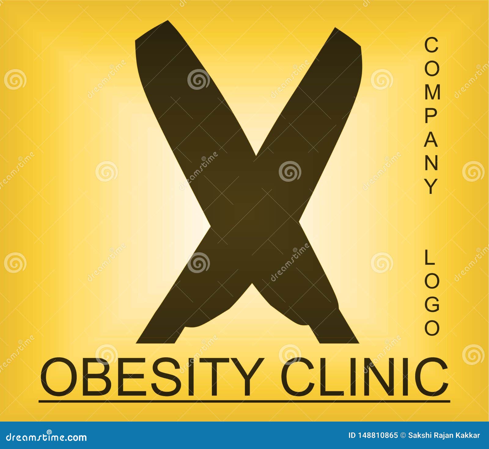 Obesity Problem Alphabetic Logo for Company Providing Solutions Stock ...