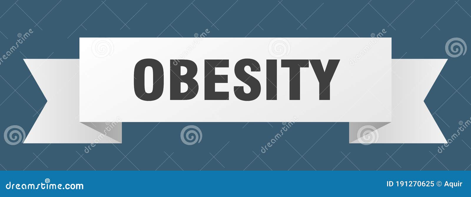 Obesity ribbon. stock vector. Illustration of paper - 191270625