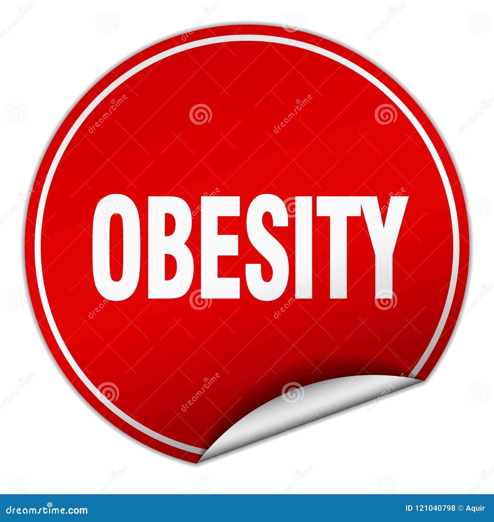 Obesity sticker stock vector. Illustration of obesity - 121040798