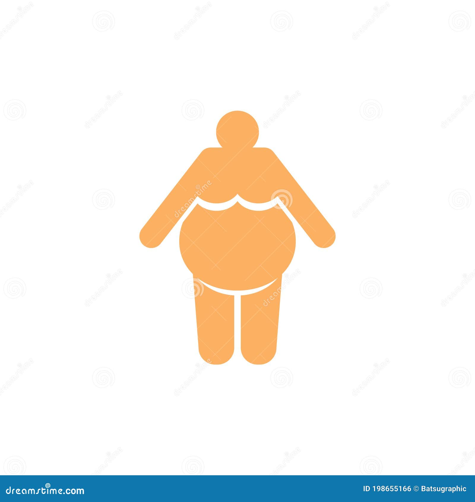 Obesity Vector Icon Design Template Stock Vector - Illustration of ...
