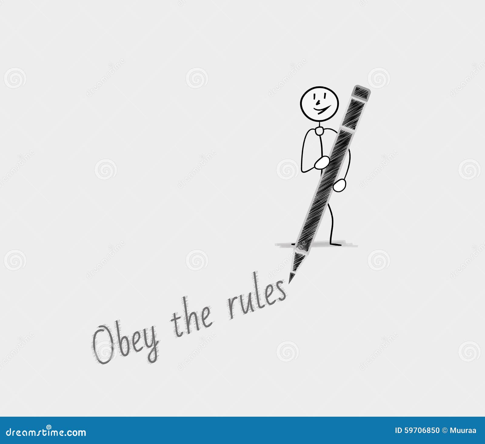 Obey The Rules Vector Illustration | CartoonDealer.com #59706850