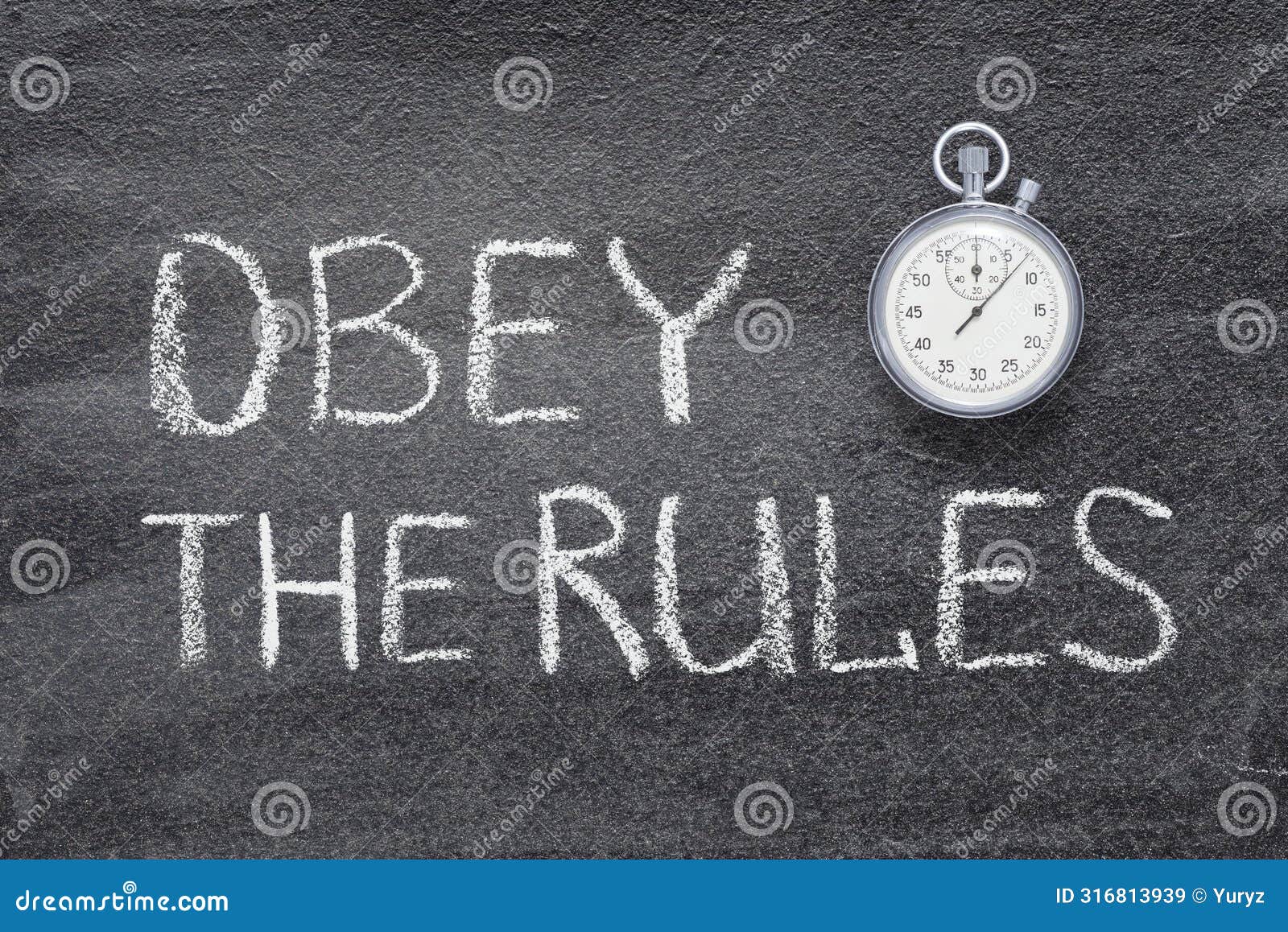 Obey the rules watch stock image. Image of symbol, metaphor - 316813939