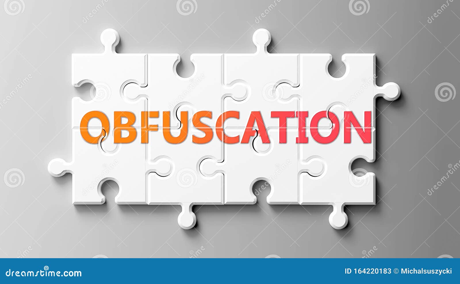 Obfuscation Complex Like a Puzzle - Pictured As Word Obfuscation on a ...
