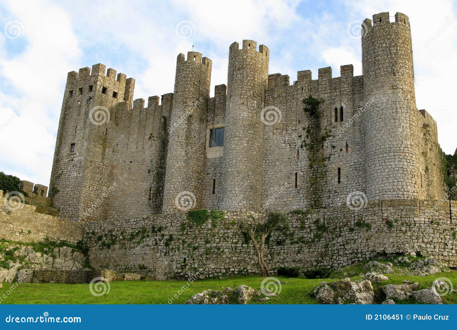 Obidos Castle stock image. Image of travel, power, medieval - 2106451