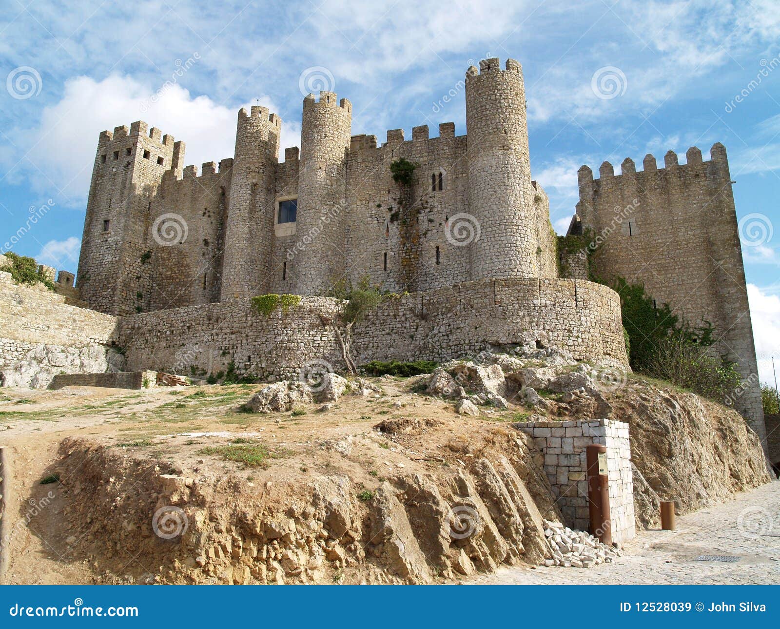 Obidos Castle Portugal stock image. Image of bidos, european - 12528039