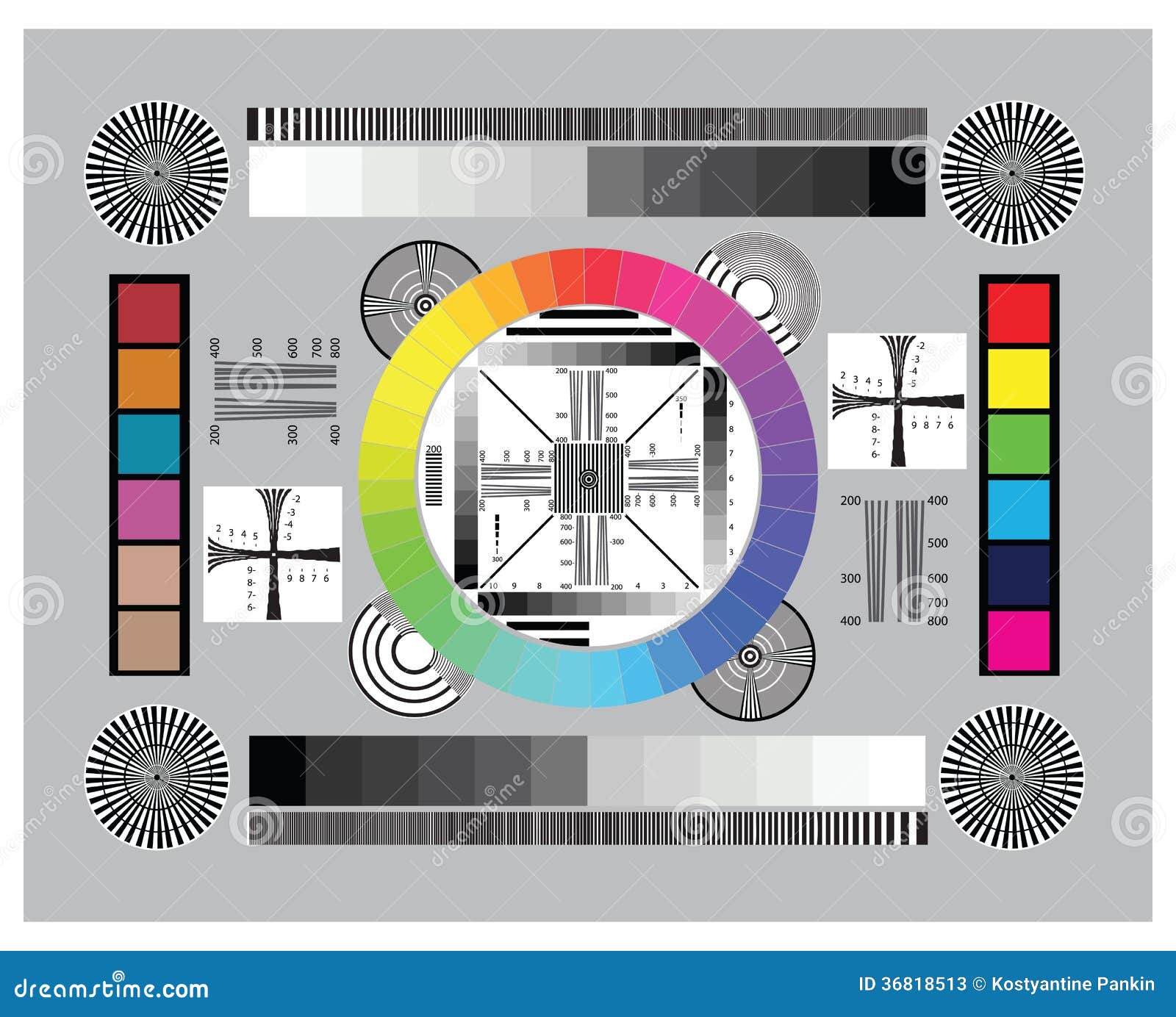 Obiektyw Próbna mapa ilustracja wektor. Ilustracja złożonej z kamera ...