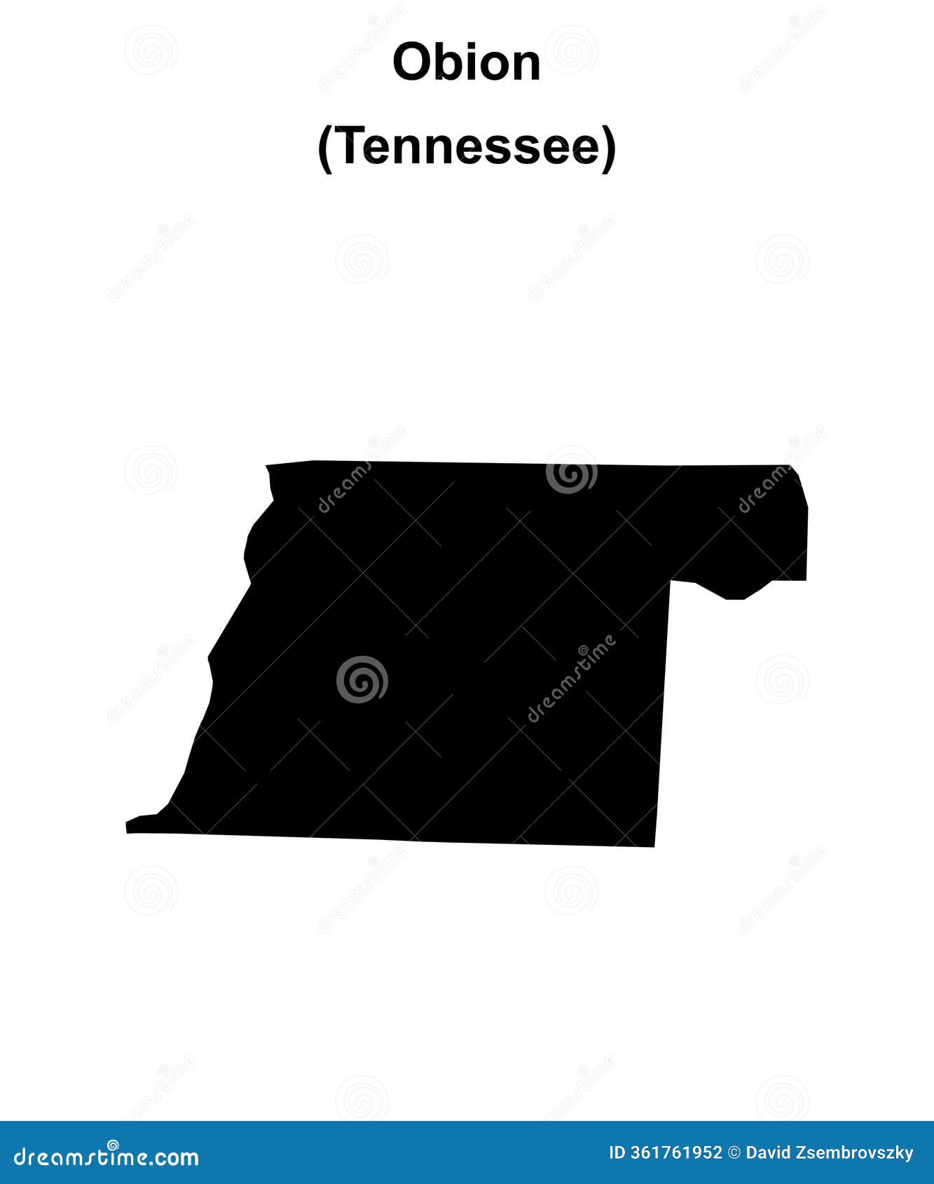 Obion outline map stock illustration. Illustration of shape - 361761952