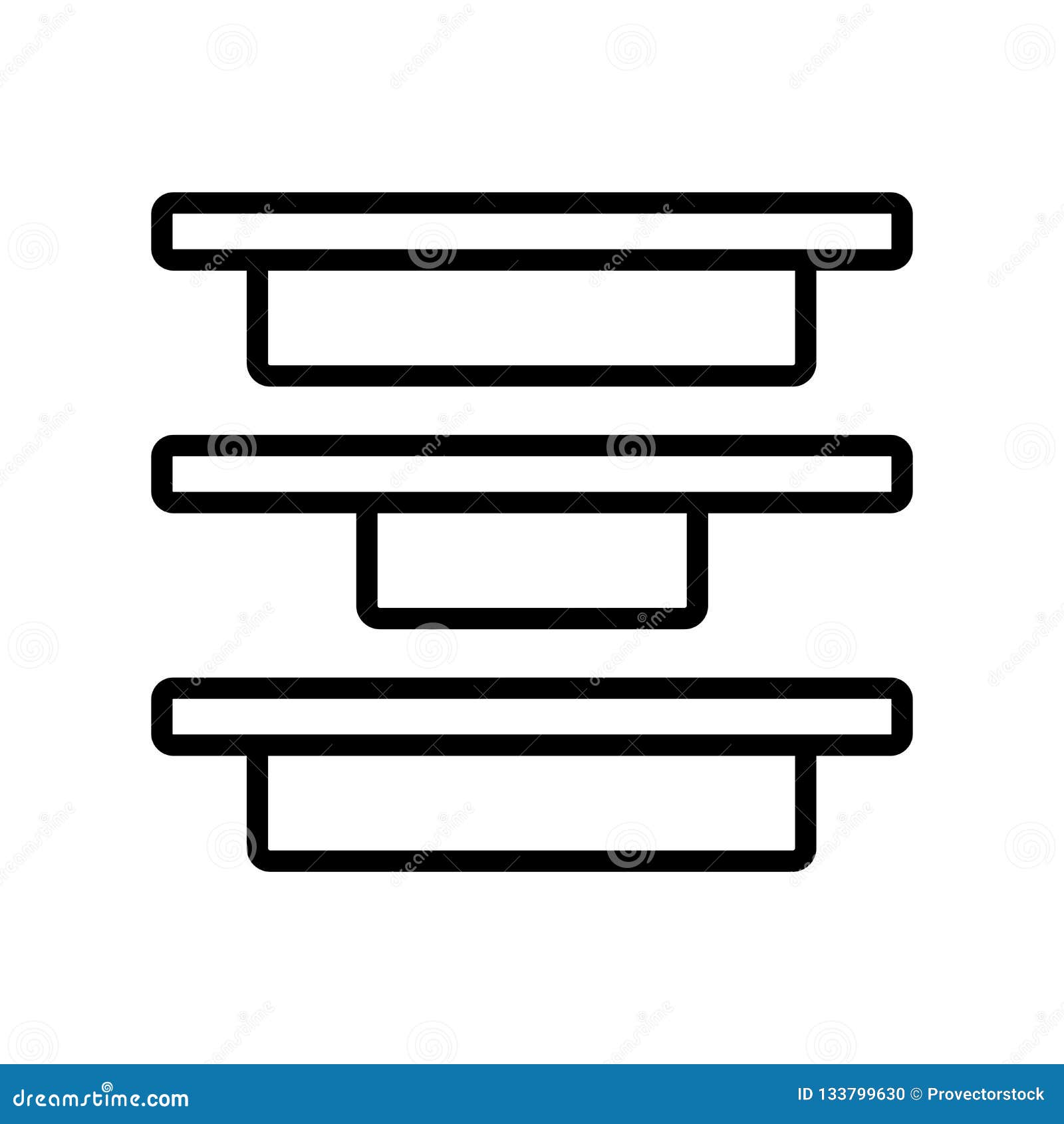 Object Alignment Icon Vector Isolated on White Background, Object ... Object Alignment Icon Vector Isolated on White Background, Object ...