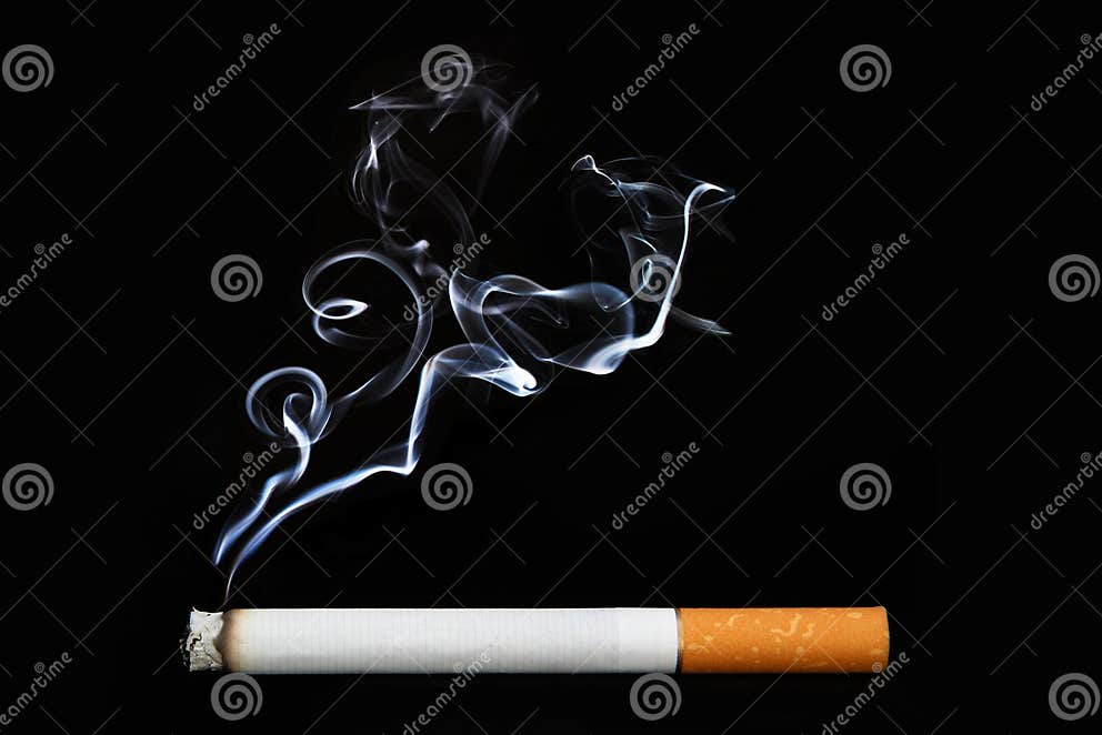Object on Black - Cigarette Stock Image - Image of habit, filter: 17708849