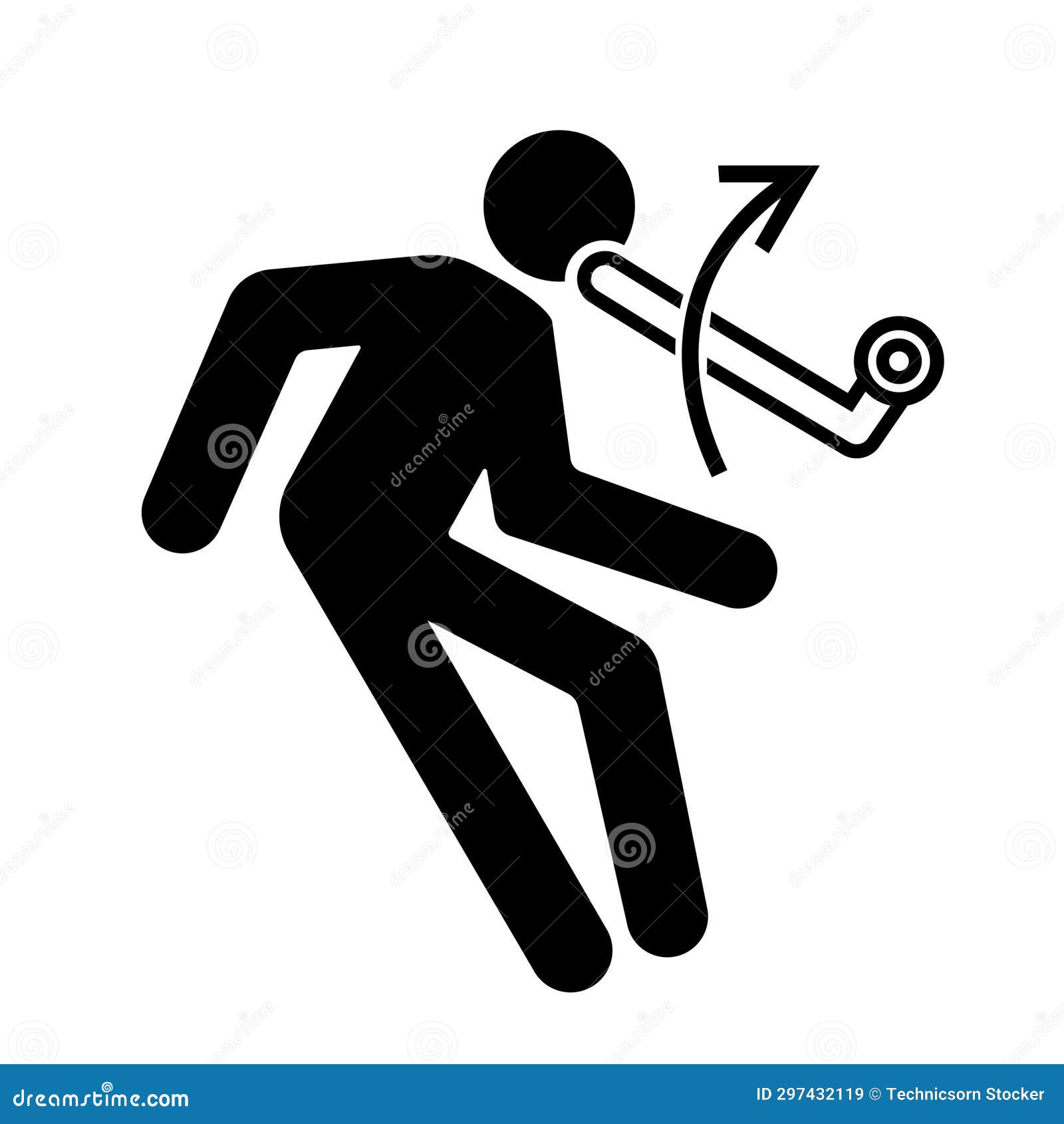 Object Bumps of Face Hazard Black Icon,Vector Illustration, Isolate on ...