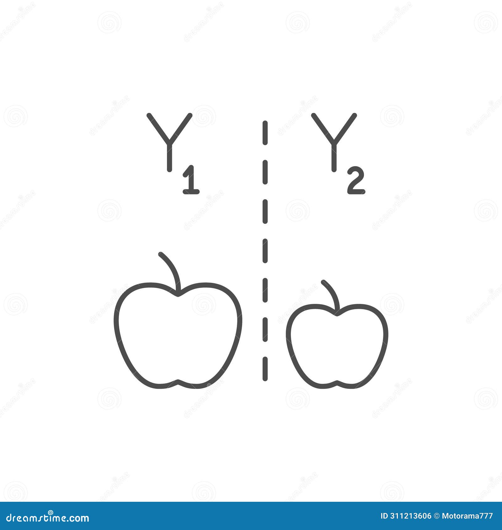 Comparison Line Vector Icons And Signs. Contrast, Differentiate, Relate ...