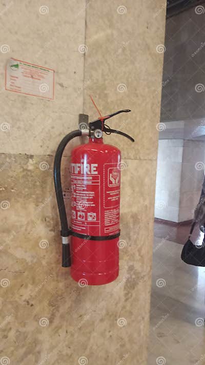 The Object of a Fire Extinguisher Stock Illustration - Illustration of ...