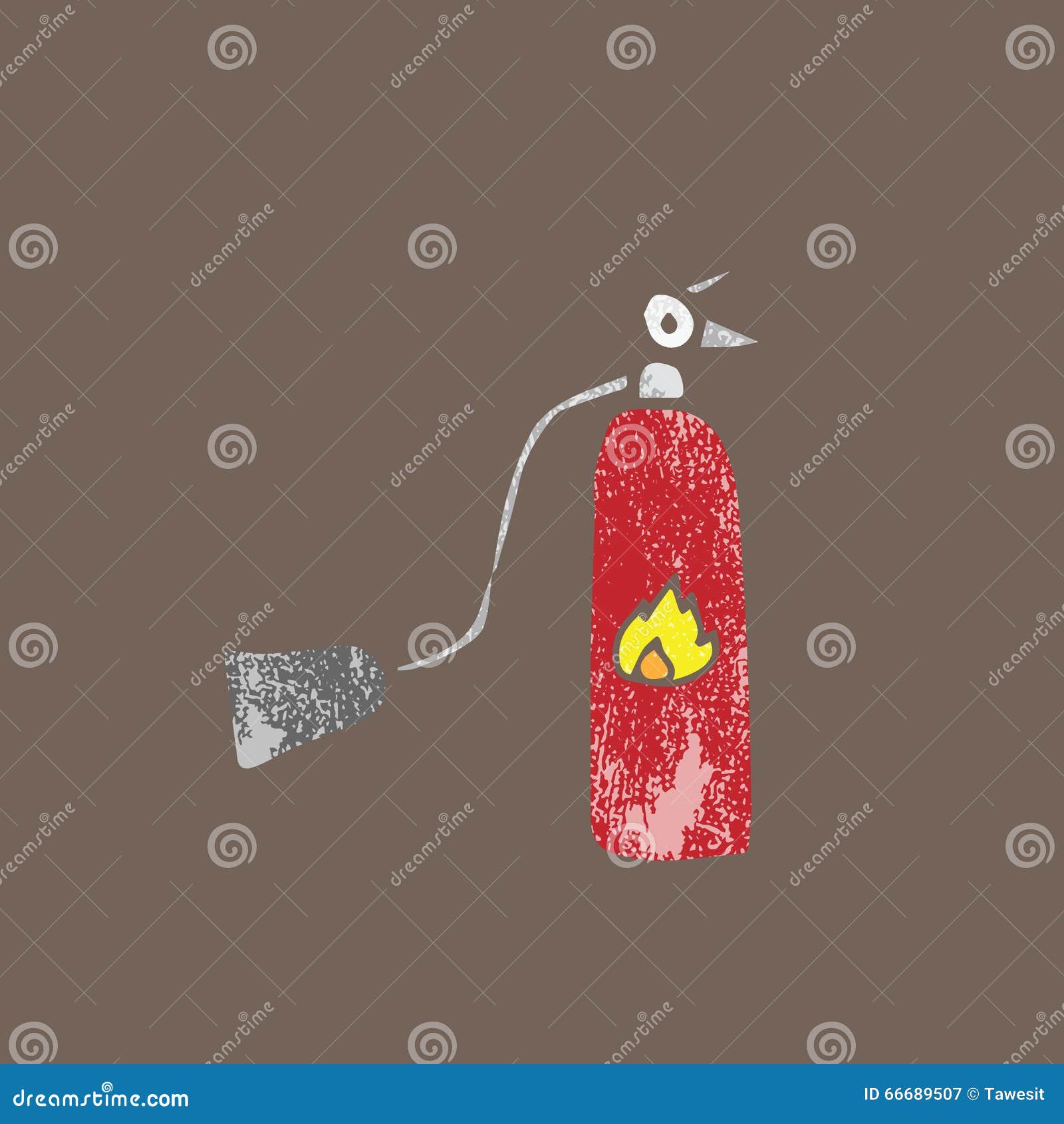 Object Fire Extinguisher Stamp Stock Vector - Illustration of fighting ...