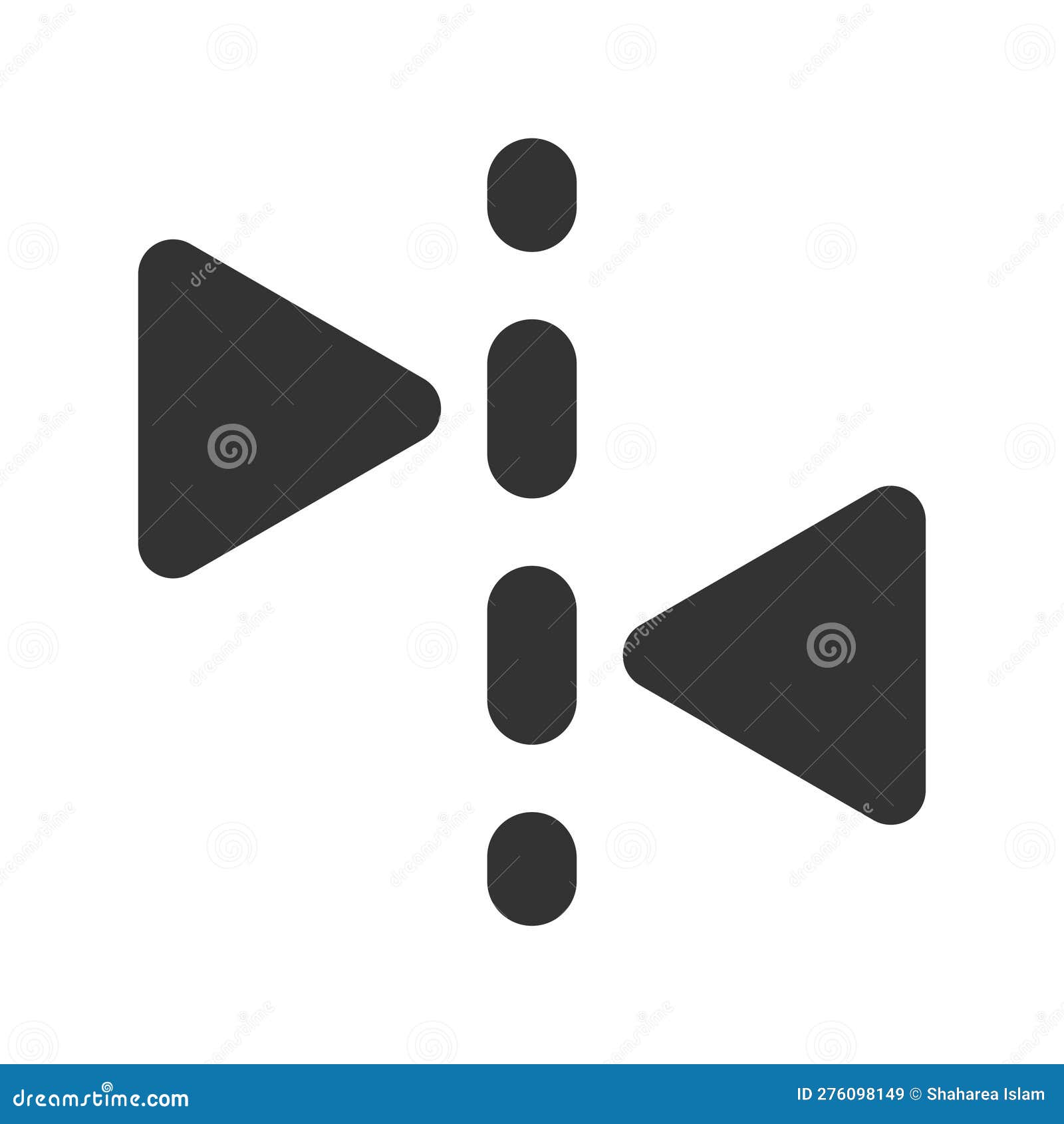 Object flip icon stock vector. Illustration of horizontal - 276098149