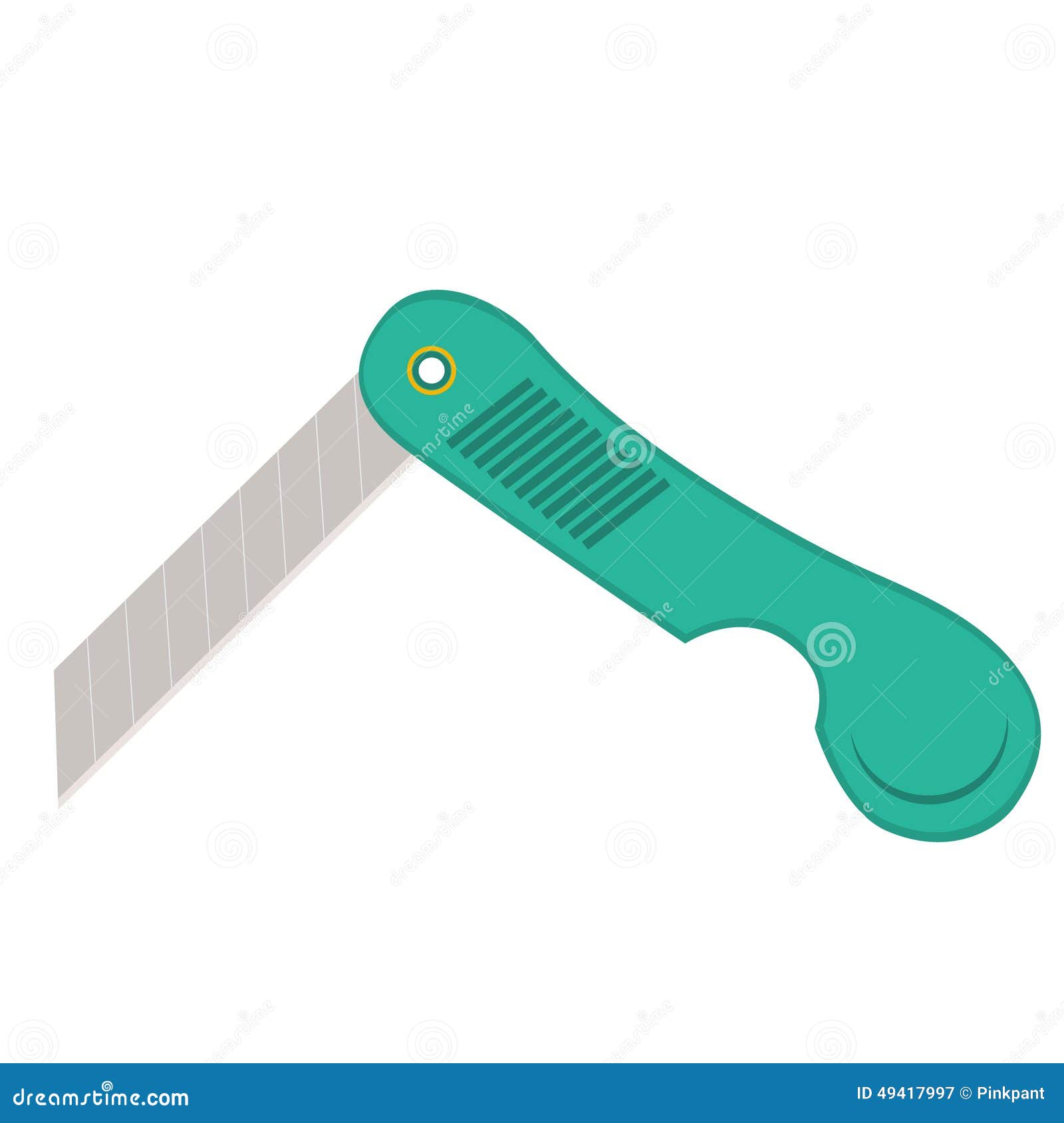 Object Folding Knife for Paper, Paper Cutter Stock Illustration ...