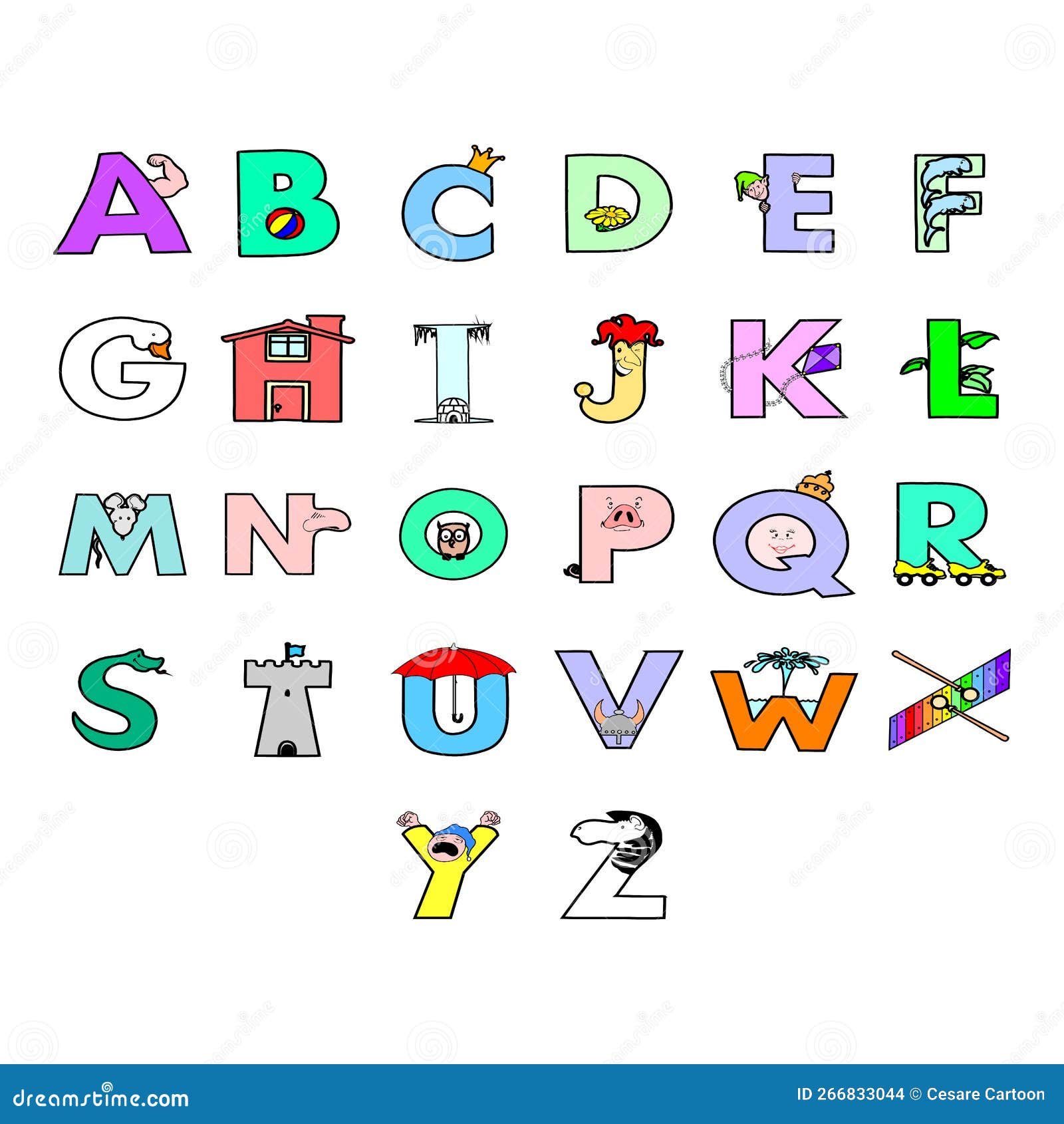 Object font set stock vector. Illustration of cartoon - 266833044